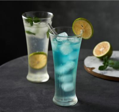 China Single Wall 300ML Custom Beer Mugs Heat Resistant High Borosilicate Beer Glass for sale