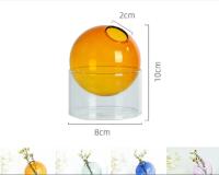 China Borosilicate Glass Essential Oil Bottle Aromatherapy Ball Vase Set for sale