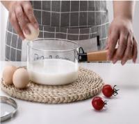 China Clear 1000ML High Borosilicate Glass Pot SS Edge Reinforced Glass Lid Single Wood Handle for sale