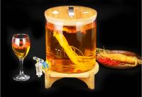 China 5000ml 7500ml 10000ml Custom Wine Glasses Glass Liquor Storage Tank for sale