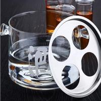 China Novolink OEM High Borosilicate Glass Liquor Warmer Custom Wine Glasses for sale