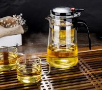 China 500ml 750ml 1000ml Borosilicate Glass Teapot With Handle Infuser for sale