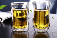 China 260ml Double Wall Tumbler Glass Cup High Borosilicate Glass Material for sale