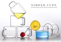China Novolink 150ml Borosilicate Glass Mug Set Of 6 Clear Transparent for sale