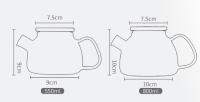 China 550ml 800ml High Borosilicate Glass Tea Kettle Pot With Glass  Infuser Bamboo Lid for sale
