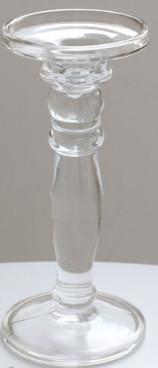 China Novolink High Borosilicate Glass Candle Holder Tailor Height 150mm for sale