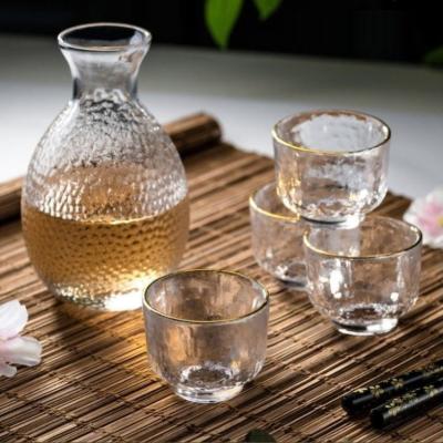 China High Borosilicate Glassware Liquor Whiskey Chiller Sake Set Of 6 for sale