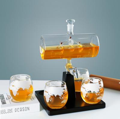 China Sailboat Decanter Custom Wine Glasses for sale