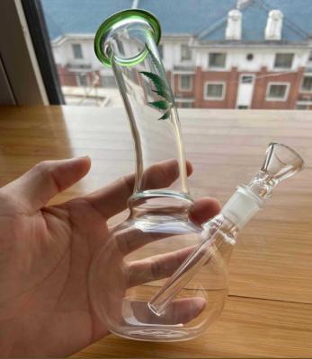 China Novolink High Borosilicate Glass Mini Bong Fern Green Mouth Shisha Handheld Mini Shisha for sale