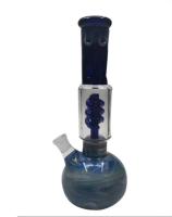 China Blue Portable High Borosilicate Glass Shisha for sale