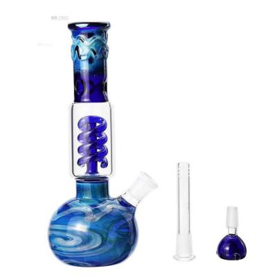 China Blue Portable High Borosilicate Glass Shisha for sale