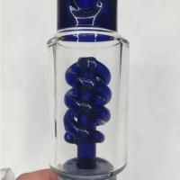 China Blue Portable High Borosilicate Glass Shisha for sale