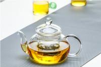 China 600ml Borosilicate Tea Kettle With Removable Stainless Steel Infuser for sale