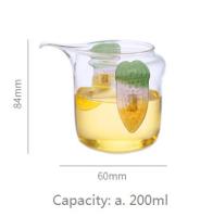China Jade Decoration Borosilicate Glasswares 800ml Teapot 1200ml Share Cup for sale