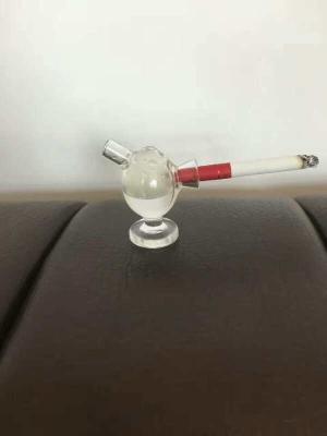 China Mini Hookah Herb Slide Bowl Cigarette Water Pipe Clear Bird Design for sale