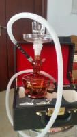 China Full Size Borosilicate Glass Hookah Water Pipe Smoking Glass Shisha Lux Gift Shisha Gift Hookah for sale