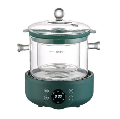 China Novolink Wholly High Borosilicate Glass Pot With Removable Steamer for sale