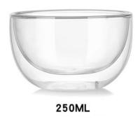 China Novolink OEM Double Wall High Borosilicate Glass Dinnerware for sale