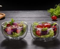 China Novolink OEM Double Wall High Borosilicate Glass Dinnerware for sale
