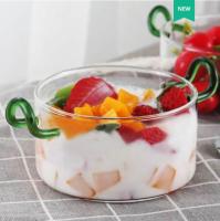 China Handmade Heat Resistant Glass Bowl Clear Dish For Salad Soup Yogurt Salad Bowl Glass Pot for sale