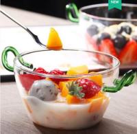 China Handmade Heat Resistant Glass Bowl Clear Dish For Salad Soup Yogurt Salad Bowl Glass Pot for sale