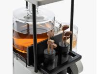China Clear 850ml Borosilicate Glass Decanter For Whiskey Wine Gift Set for sale