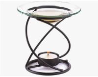 China Black 80ml Oil Burner Diffuser Borosilicate Glass Metal Material for sale