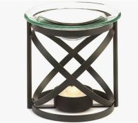 China Black 80ml Oil Burner Diffuser Borosilicate Glass Metal Material for sale