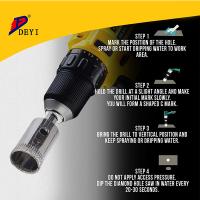 China Coated 5mm Diamond Core Drill Bit Set For Marble for sale