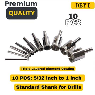 China Coated 5mm Diamond Core Drill Bit Set For Marble for sale