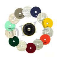China CE 50 Grit Diamond Polishing Pad Wet Or Dry Use Flexible for sale