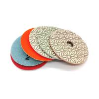 China Wet Flexible Resin 4 Inch Grinder Polishing Pads 100mm for sale