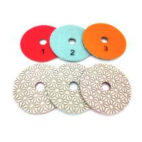 China Wet Flexible Resin 4 Inch Grinder Polishing Pads 100mm for sale