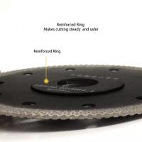 China Turbo 3 Diamond Coated Saw Blade Granite Marble Cutting Disc Porcelain Tile Ceramic for sale