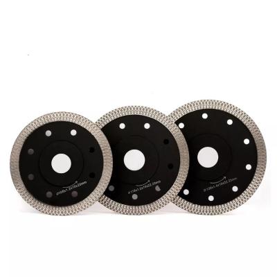 China Turbo 3 Diamond Coated Saw Blade Granite Marble Cutting Disc Porcelain Tile Ceramic for sale
