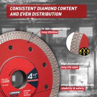 China 75mm 1.2mm X Teeth Diamond Blade Wet Saw For Porcelain Tile And Ceramic for sale