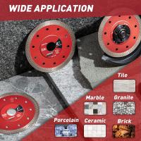 China 75mm 1.2mm X Teeth Diamond Blade Wet Saw For Porcelain Tile And Ceramic for sale