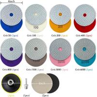 China 11+1 Backer 400 Grit Diamond Polishing Pad For Quartz for sale