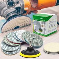 China 11+1 Backer 400 Grit Diamond Polishing Pad For Quartz for sale