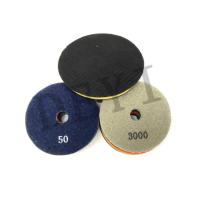 China Inch 3 Step Wet 100 Grit Diamond Pad For Quartz Engineered Stone for sale