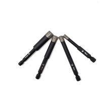China Black 5-25mm Hexagonal Shank Diamond Drill Core Bit Cooling Wax Brazed for sale
