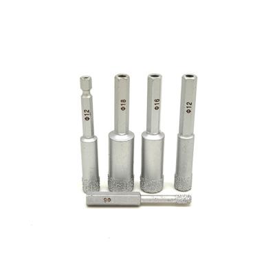 China Deyi White Hexagonal Diamond Drill Core Bits For Ceramic Tile for sale