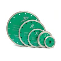 China Blue Continue Rim Wet Sintered Diamond Disc Cutting Blade Dia 75mm 105mm for sale
