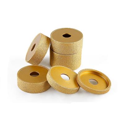 China Marble 75mm Hand Diamond  Grinding Wheel Flate Vacuum Brazed for sale