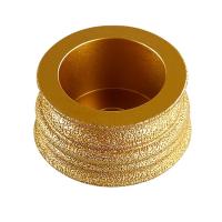 China Deyi Marble Granite 75mm PCD Grinding Wheel Vacuum Brazed for sale