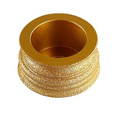 China Deyi Marble Granite 75mm PCD Grinding Wheel Vacuum Brazed for sale