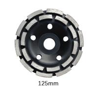 China Black 5 Inch 125mm Double Row Diamond Cup Wheel Sintered for sale