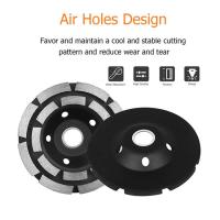 China Black 5 Inch 125mm Double Row Diamond Cup Wheel Sintered for sale