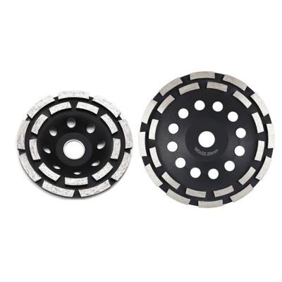 China CE Double Row Concrete Grinding Stone Cup Wheel 230mm for sale