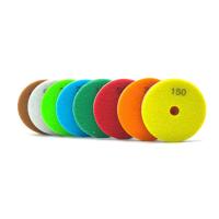 China Deyi Sponge Artificial Stone Tile Diamond Polishing Pad For Grinder for sale